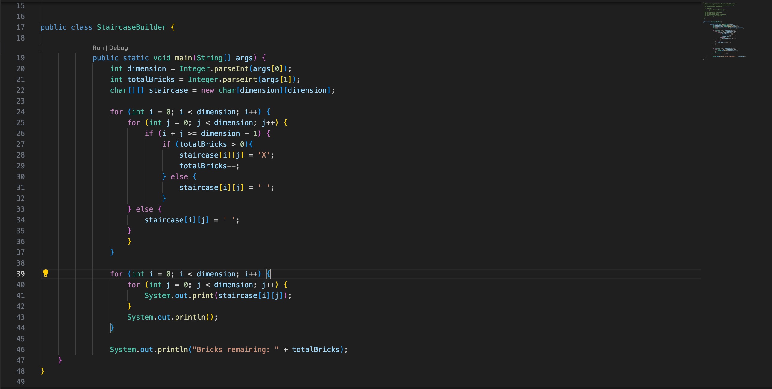Solved Test 2, correctness: java StaircaseBuilder 34 Student | Chegg.com