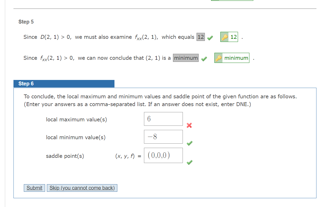 Solved Tutorial Exercise Find the local maximum and minimum | Chegg.com