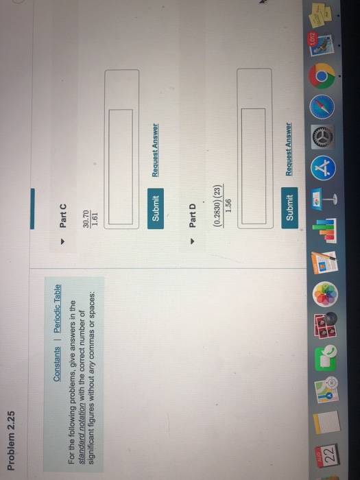 Solved Problem 2.25 Constants | Periodic Table Part A For | Chegg.com
