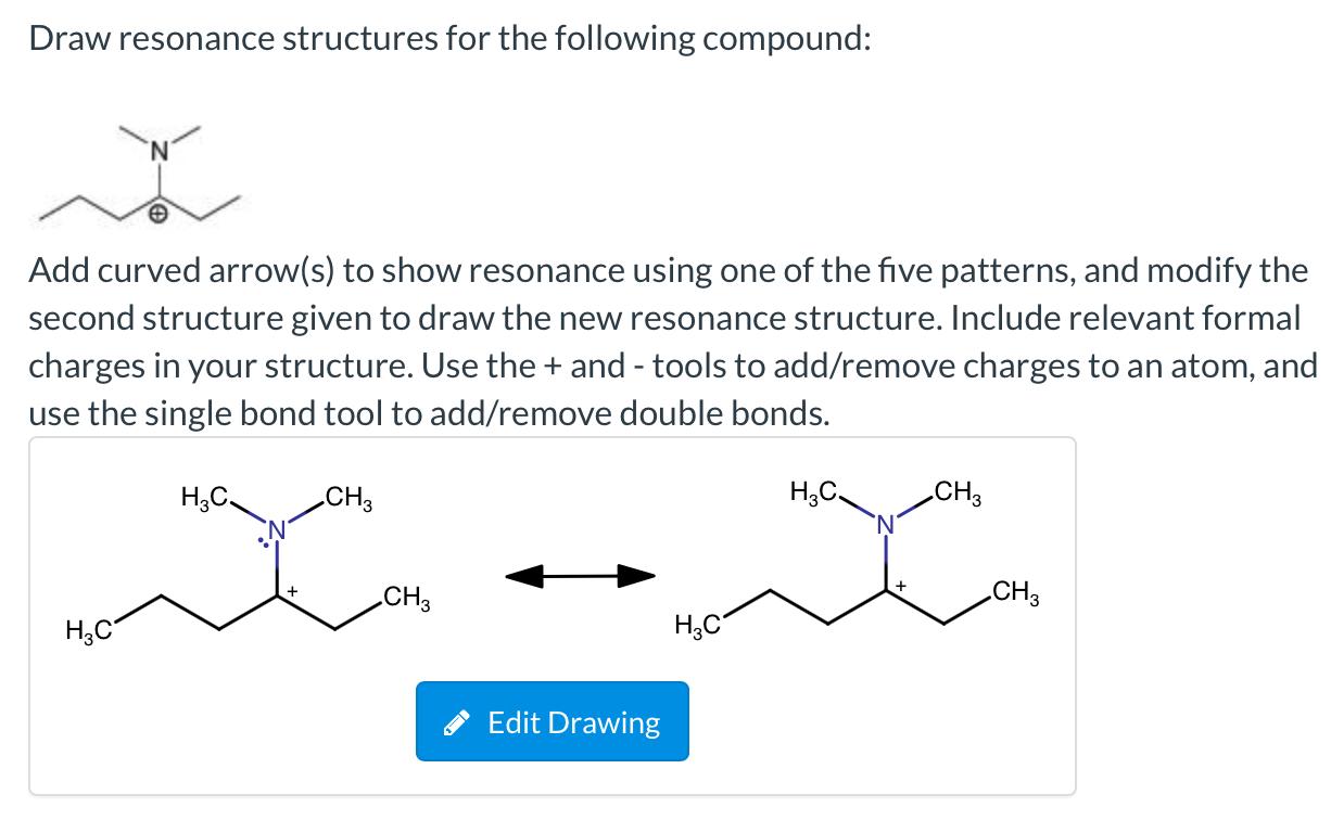 Solved Draw resonance structures for the following compound: | Chegg.com