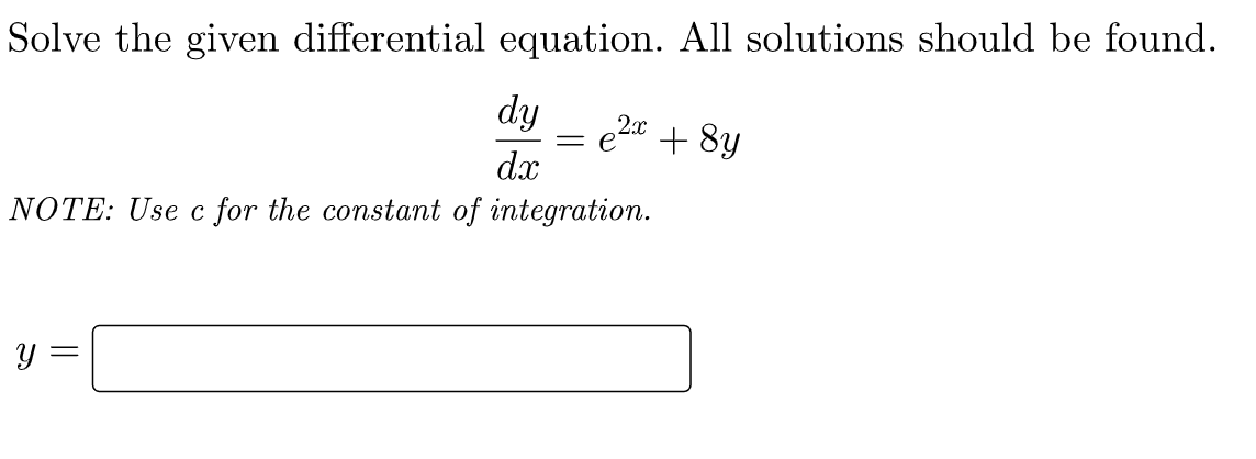 Solved Solve the given initial value problem. dy dx 5x+ y + | Chegg.com