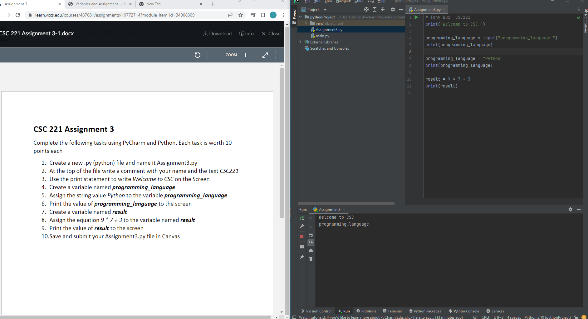 Solved can you help me program this? what am i missing? it | Chegg.com
