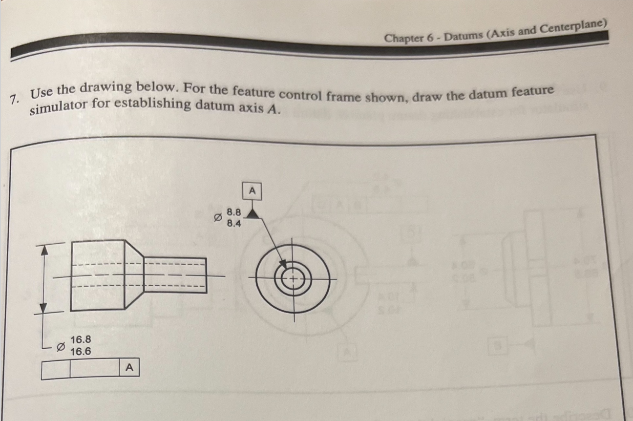 15. Use the drawing below. For the feature control | Chegg.com