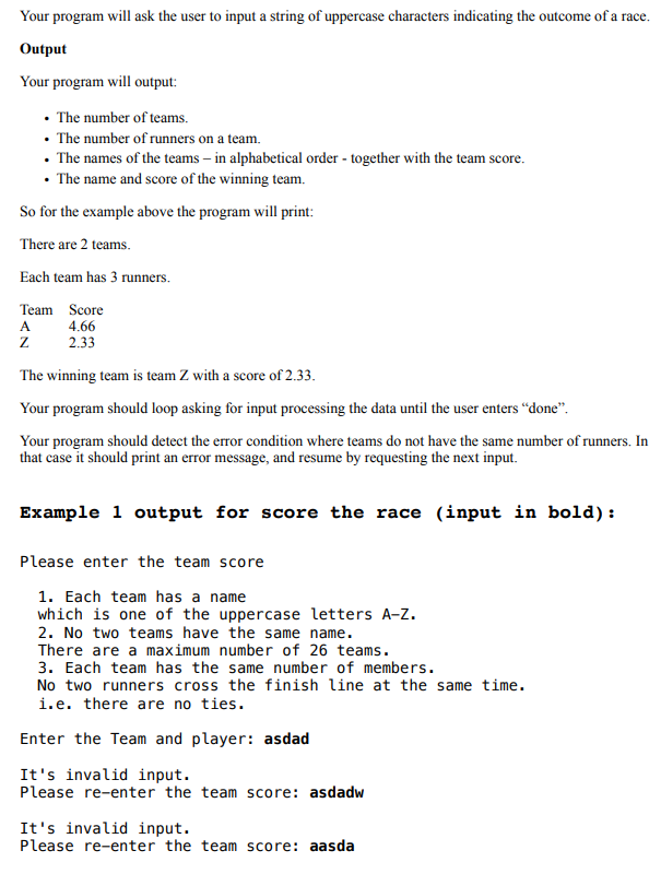 Solved Project 1 Introduction Some number of teams are | Chegg.com