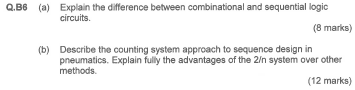 Solved Q.B6 (a) Explain the difference between combinational | Chegg.com