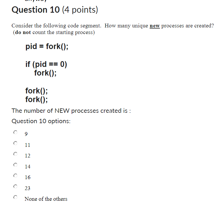 Solved Consider the following code segment. How many unique | Chegg.com