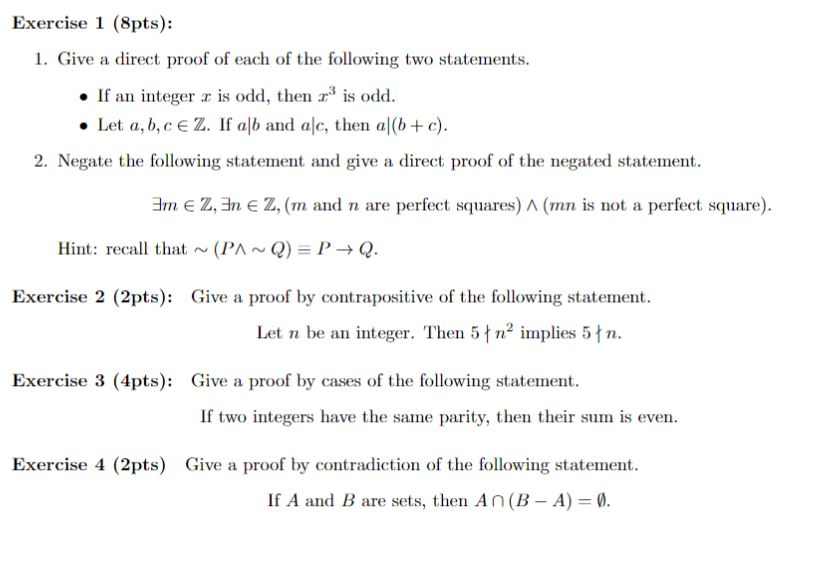 Proof By Contrapositive Exercises - payment proof 2020