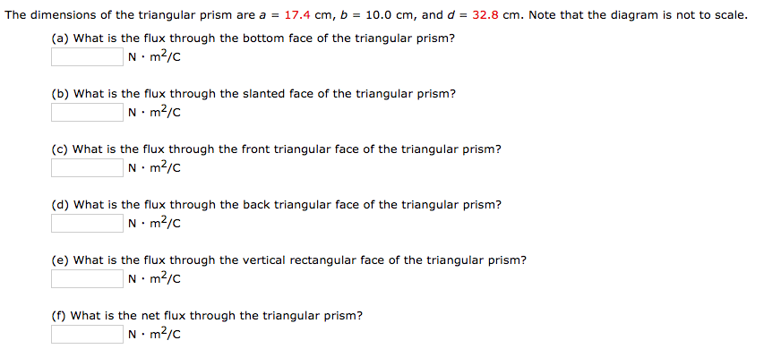 Solved The diagram shows a closed triangular prism situated | Chegg.com