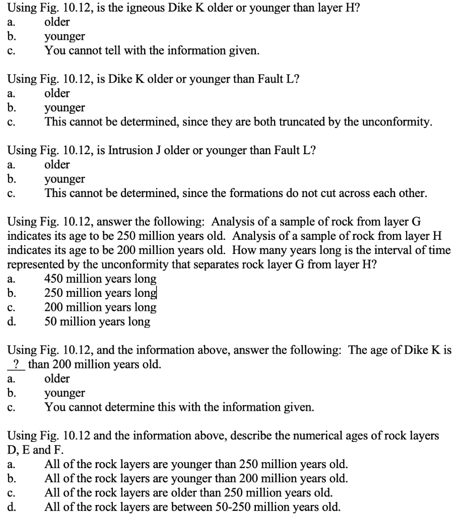 Solved Figure 10.12 Geologic block diagram of a hypothetical | Chegg.com