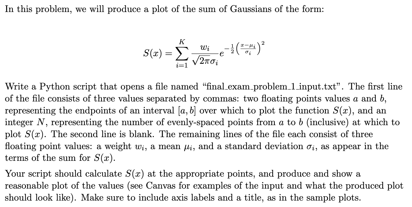 Solved In This Problem We Will Produce A Plot Of The Sum Of 6998