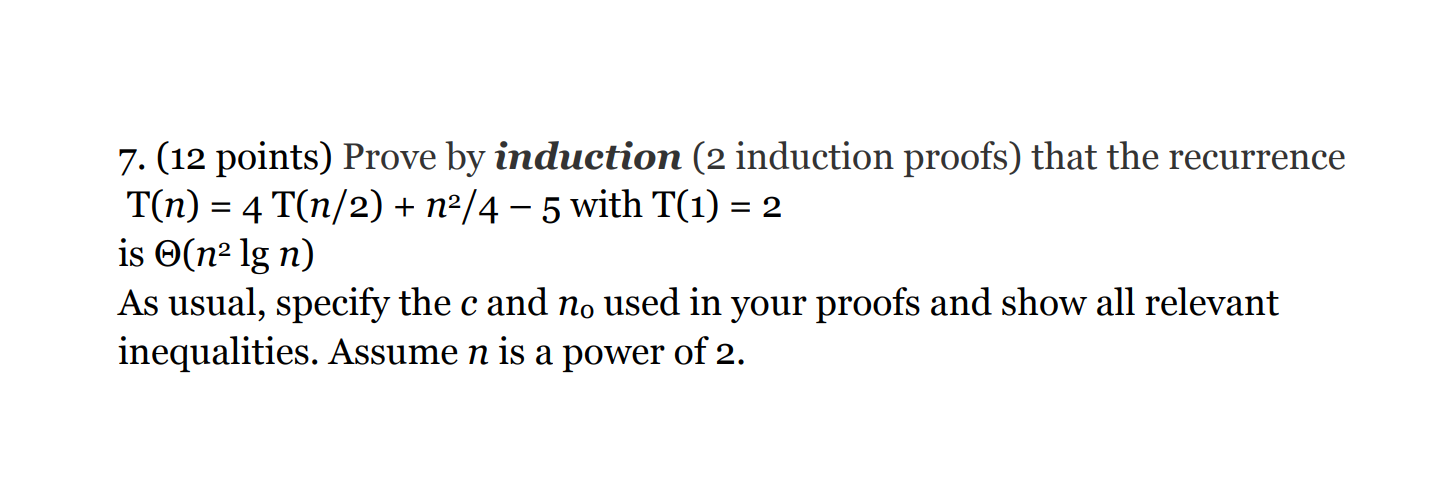 Prove by induction (2 induction proofs) that the | Chegg.com