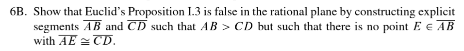 Euclid's Elements Book Proposition 3 To cut off from | Chegg.com