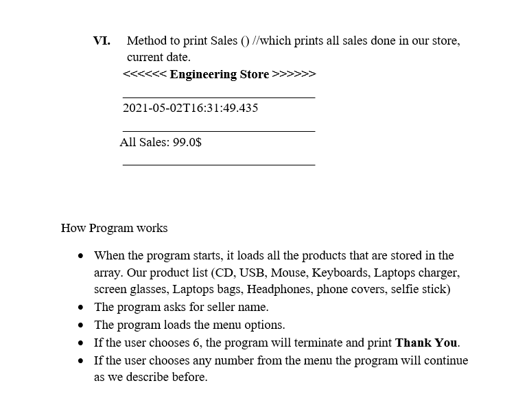 Solved Question Two Develop a simple cashier system for our | Chegg.com