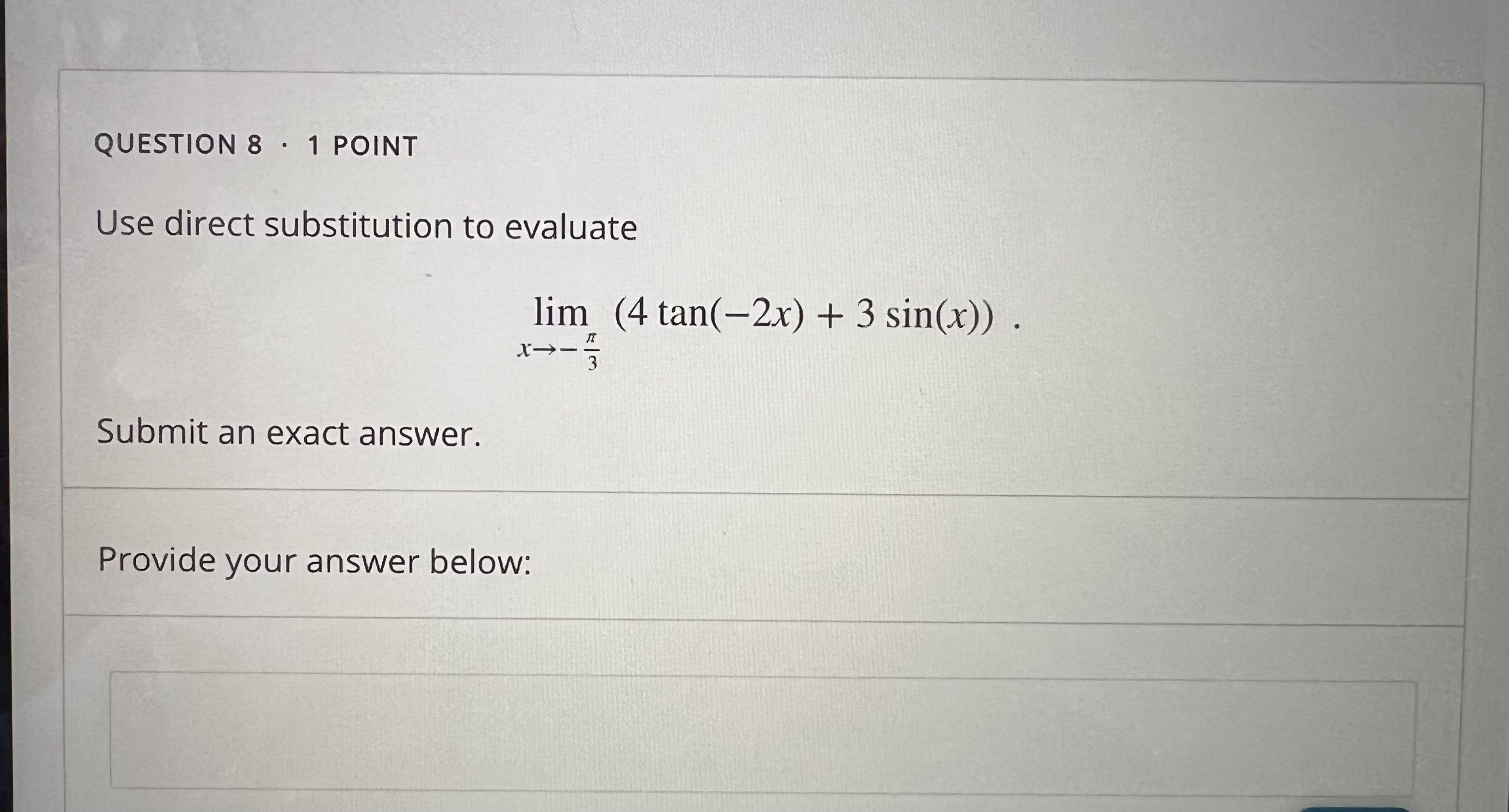 Solved Use the limit laws to evaluate limx→−3(x3−55x2−4x+8) | Chegg.com