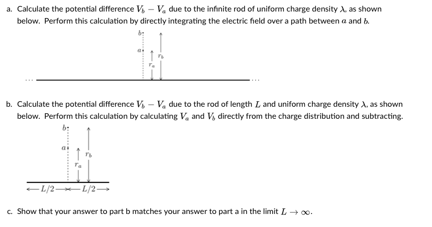 Solved Calculate the potential difference due to the | Chegg.com
