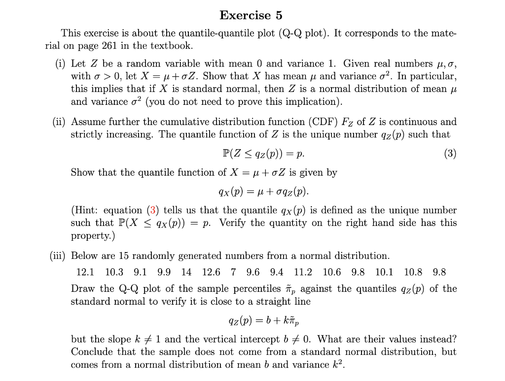 Exercise 5 This exercise is about the | Chegg.com