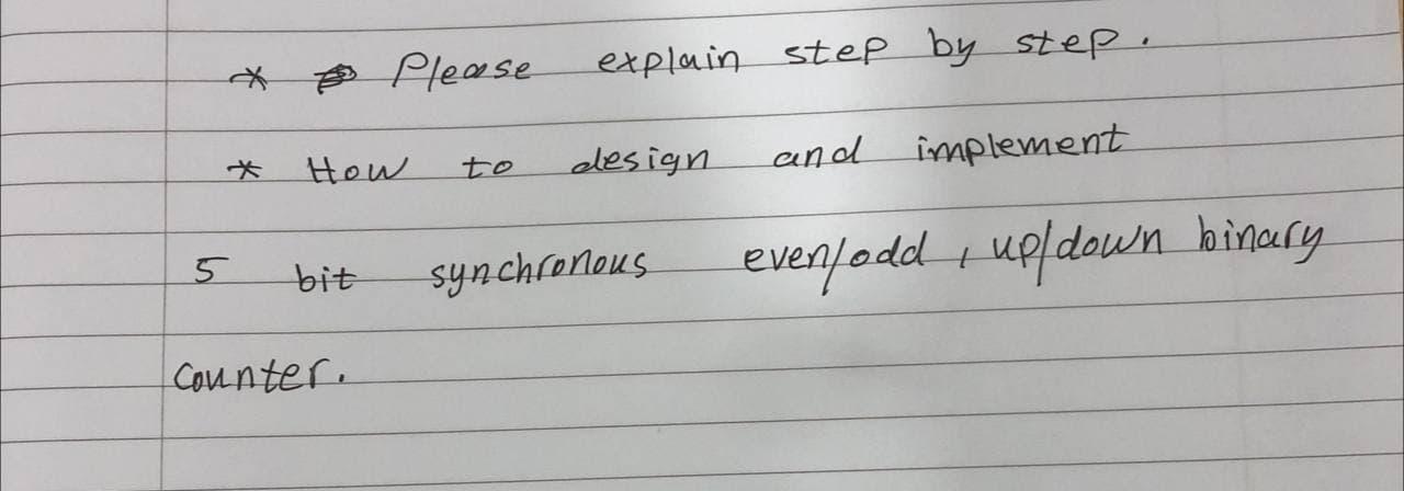 Solved Please Explain Step By Step How To Design And 6325