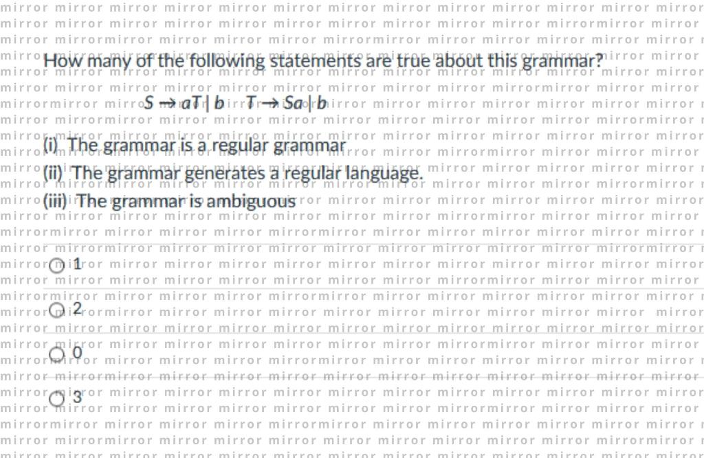Solved mirror mirror mirror mirror mirror mirror mirror | Chegg.com