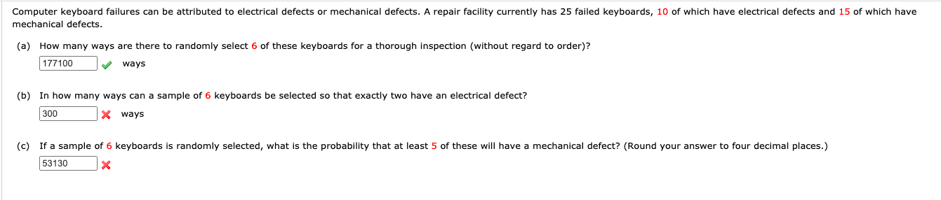 Solved Computer keyboard failures can be attributed to | Chegg.com