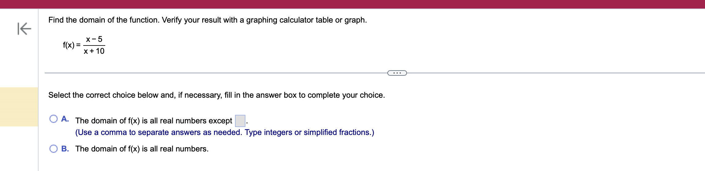 Solved Find the domain of the function. Verify your result | Chegg.com