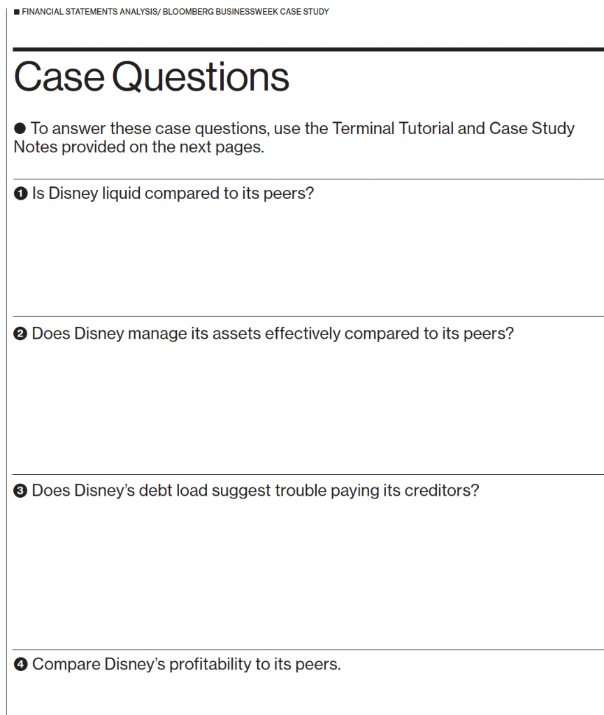 Solved FINANCIAL STATEMENTS ANALYSIS/ BLOOMBERG | Chegg.com