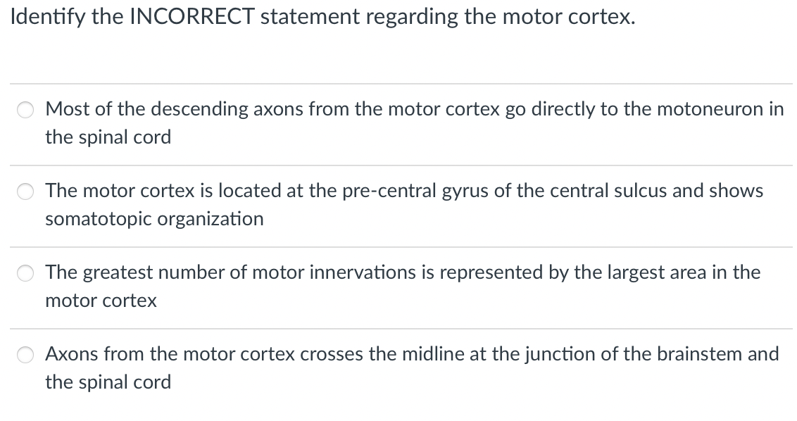 Solved Identify the INCORRECT statement regarding the motor | Chegg.com