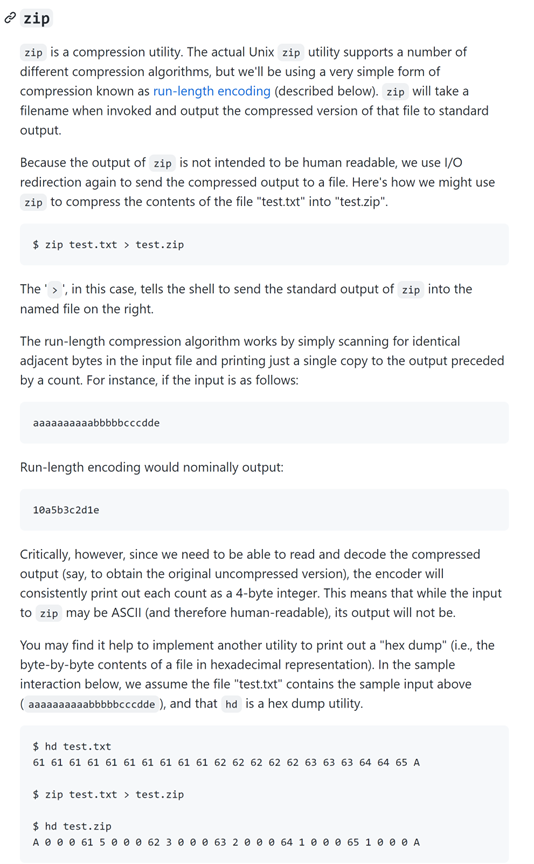 Solved zip is a compression utility. The actual Unix zip | Chegg.com