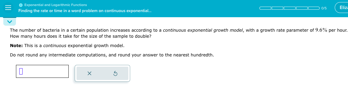 Solved Exponential and Logarithmic Functions Finding the | Chegg.com