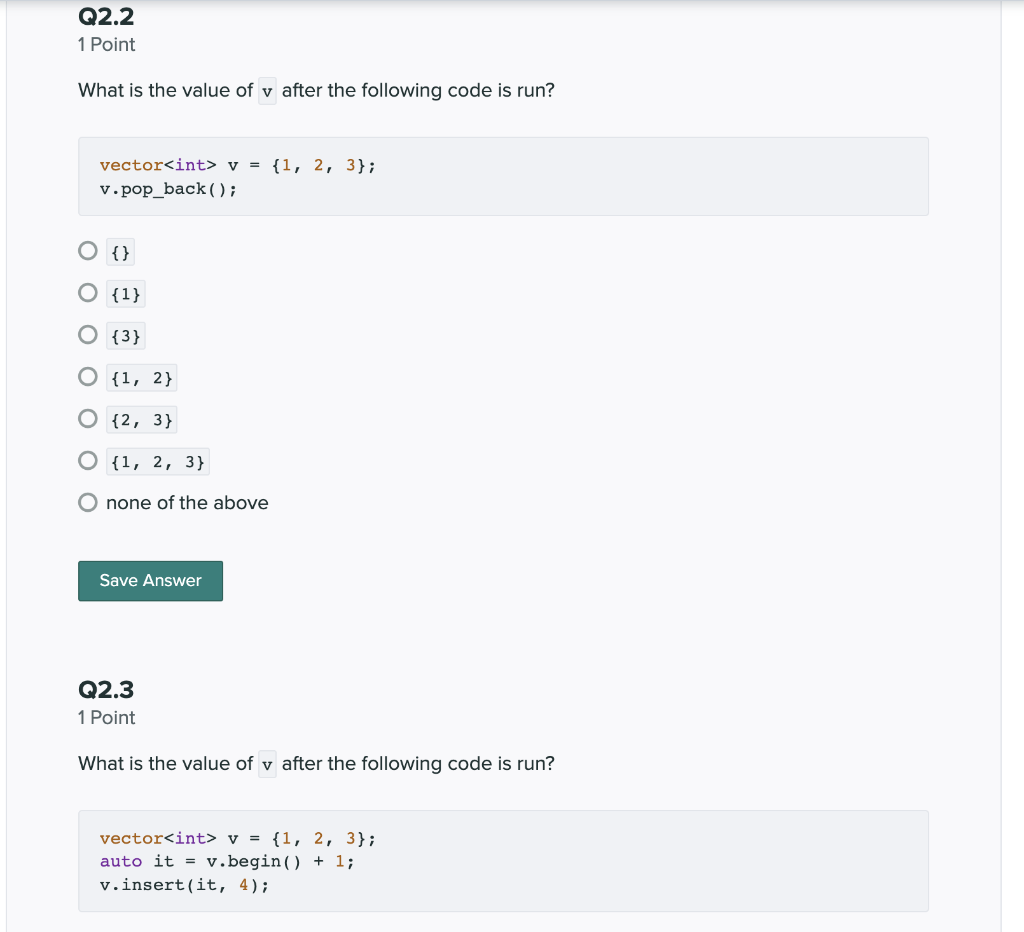Solved What is the value of after the following code is run? | Chegg.com