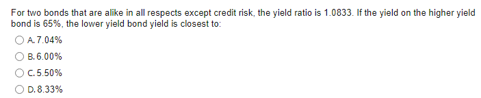 Solved For two bonds that are alike in all respects except | Chegg.com