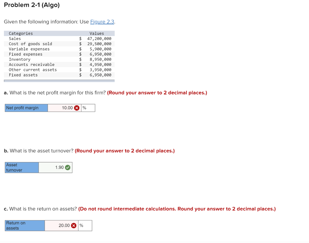 Solved Problem 2-1 (Algo) Given the following information: | Chegg.com