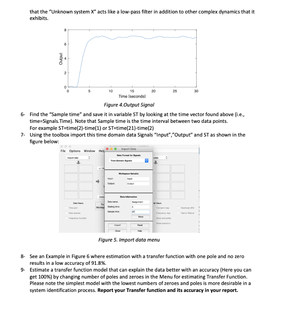 Solved Assignment 1 Identify The Unknown System X Below 