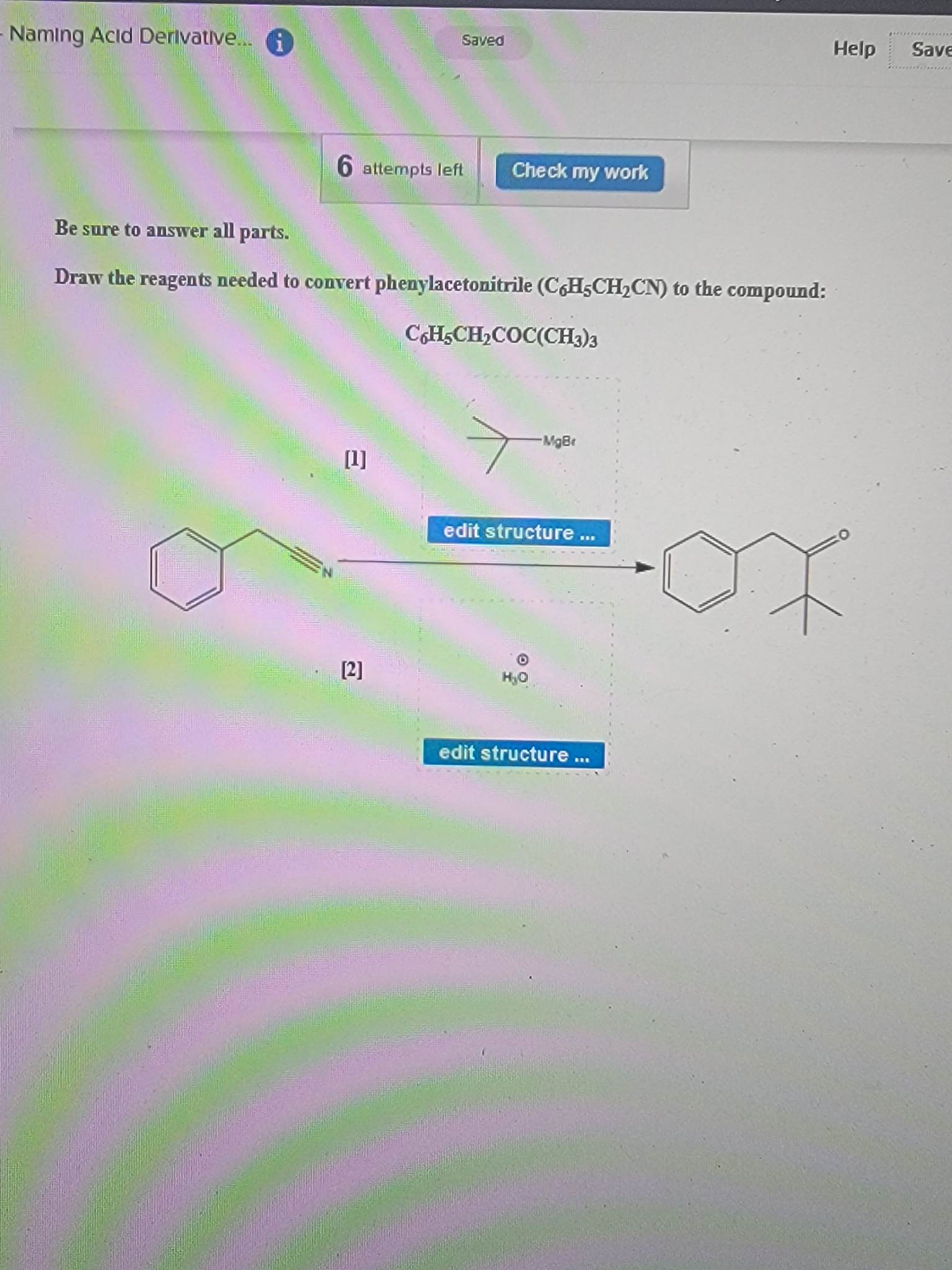 Solved Be sure to answer all parts. Draw the reagents needed | Chegg.com