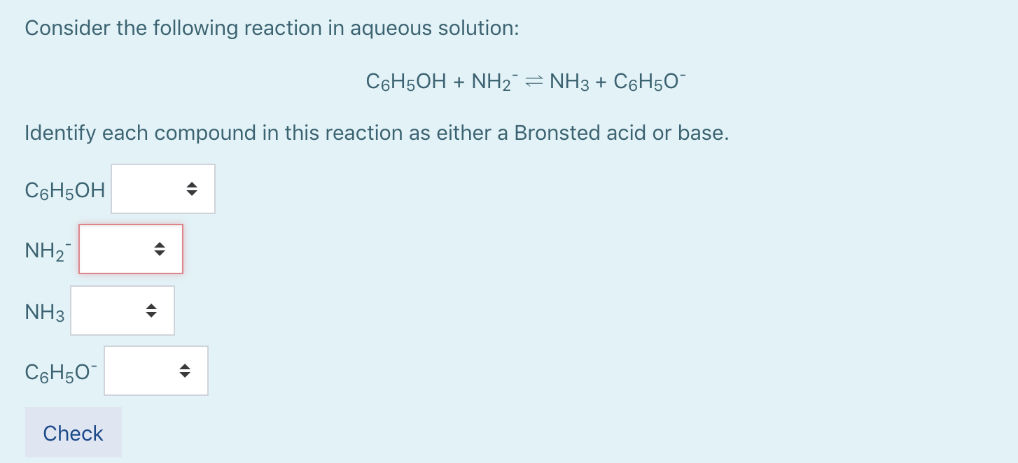 Solved Consider the following reaction in aqueous | Chegg.com