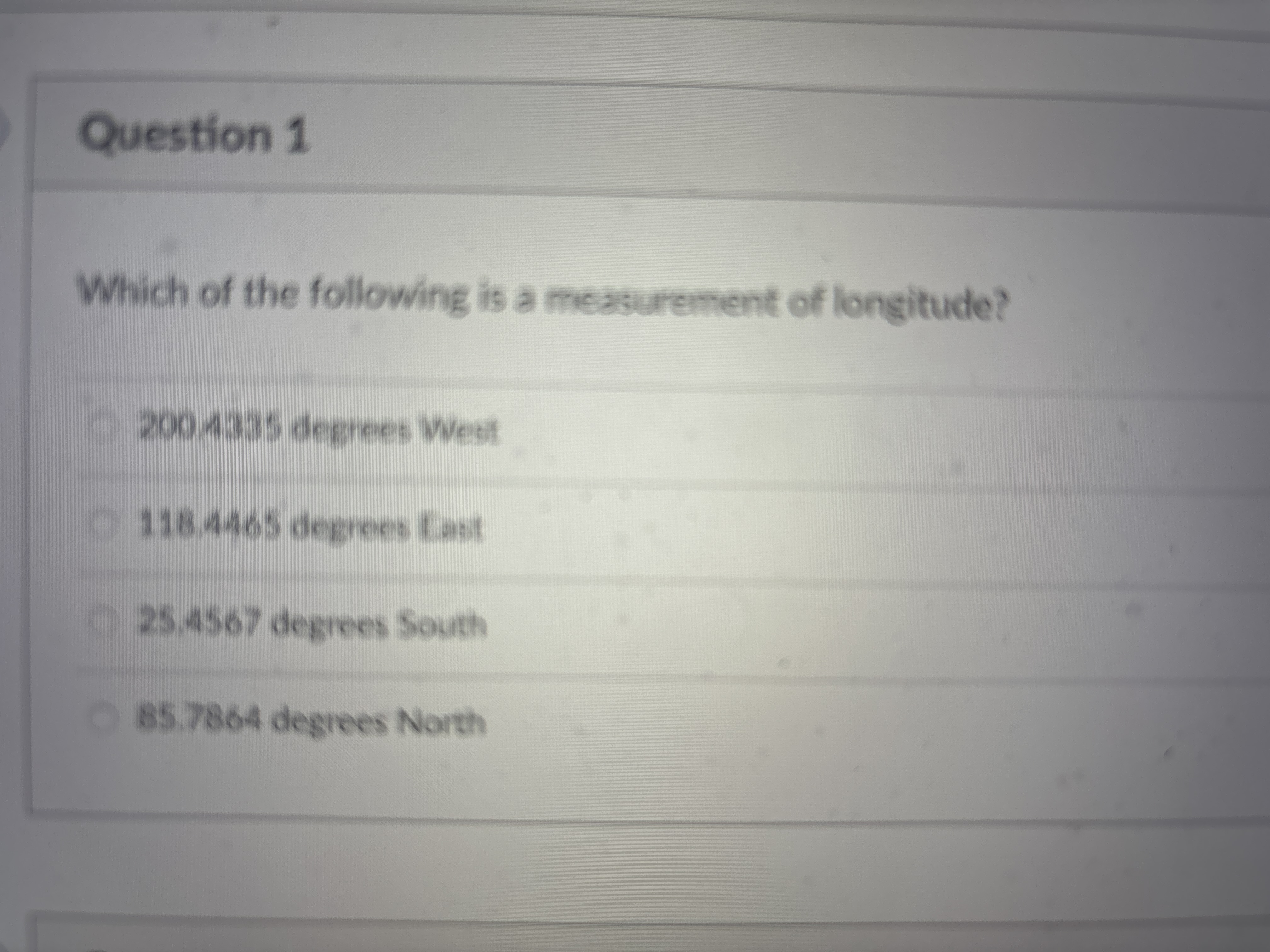 Solved Question 1Which of the following is a measurement of | Chegg.com