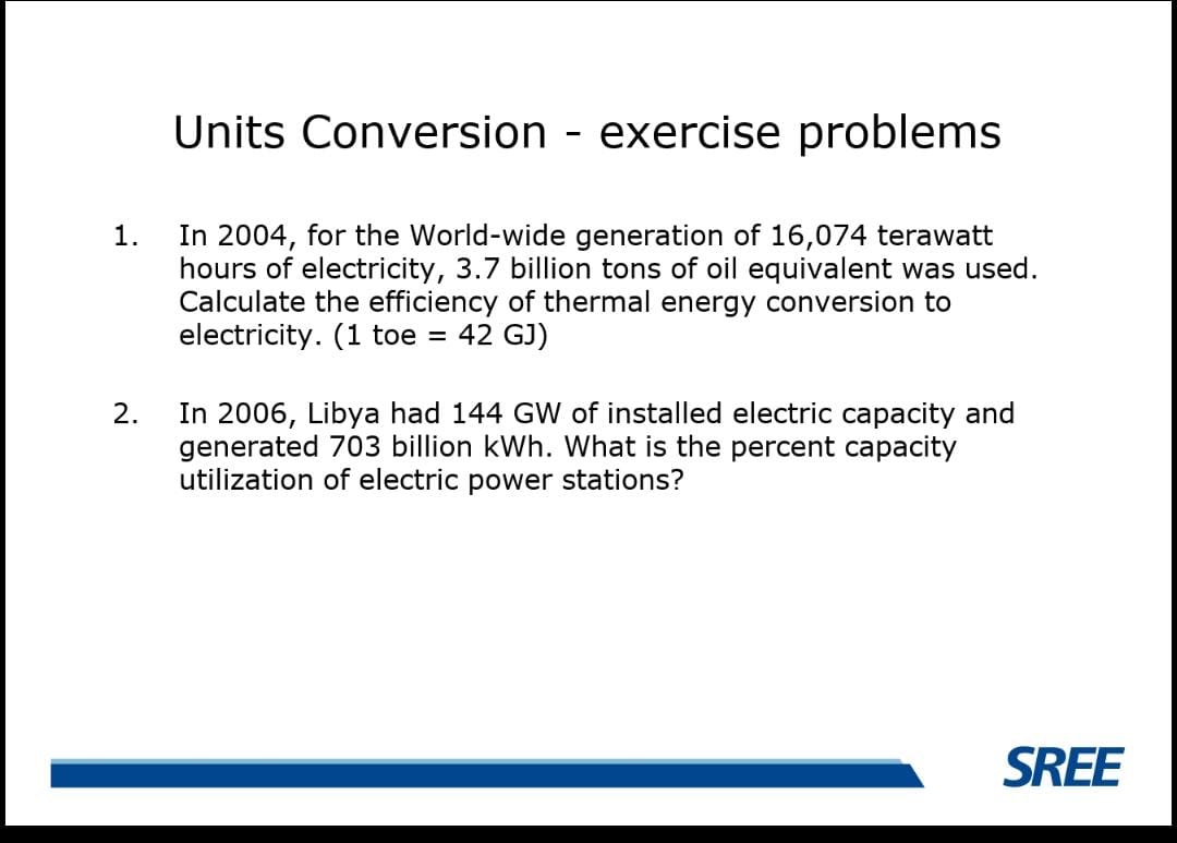 Solved Units Conversion - ﻿exercise problemsIn 2004, ﻿for | Chegg.com