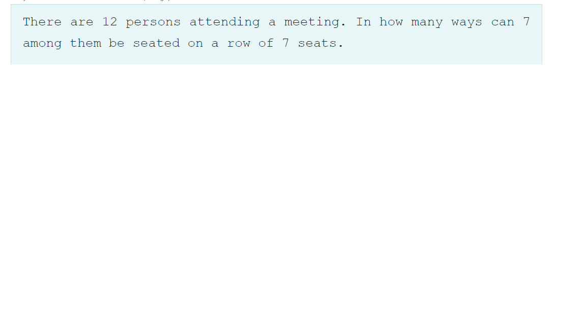 Solved There are 12 persons attending a meeting. In how many | Chegg.com