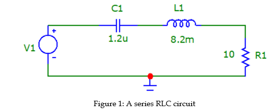Solved Consider the series RLC circuit in Figure 1. Suppose | Chegg.com