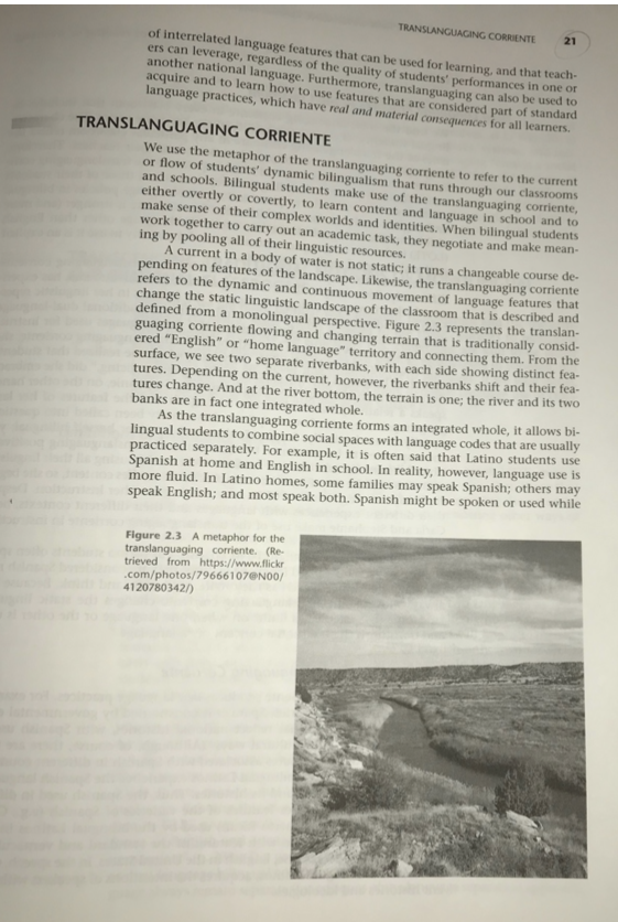 Solved CHAPTER 2 Language Practices and the Translanguaging | Chegg.com