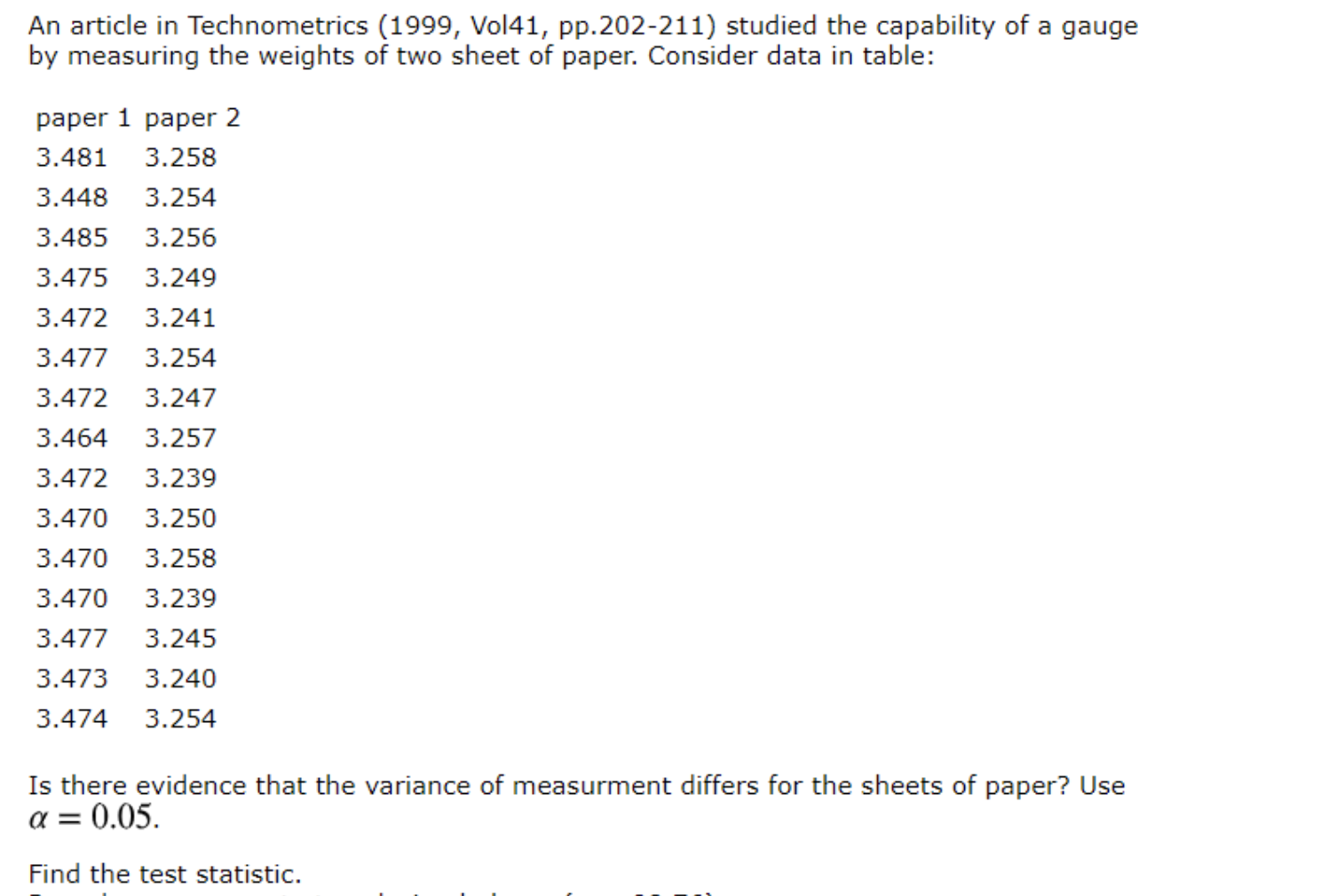 Solved An article in Technometrics (1999, Vol41, pp.202-211) | Chegg.com