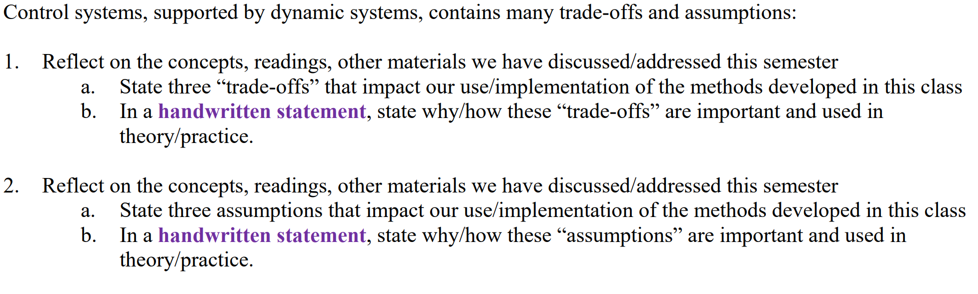 Solved Control systems, supported by dynamic systems, | Chegg.com