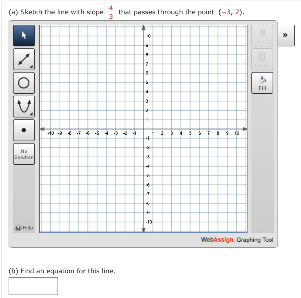 Solved Find An Equation Of The Line That Satisfies The Given