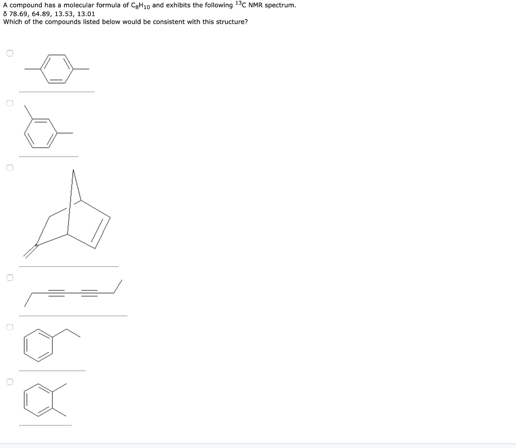 Solved A compound has a molecular formula of C4H6O2 and | Chegg.com