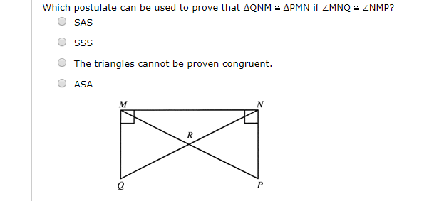 Solved which postulate can be used to prove that ?QNM ???? | Chegg.com