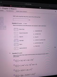 - Chapter 2 Week 3 TE On f) - 20-S2*+&+ ()-1-2-2-x' | Chegg.com