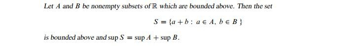 Solved Let A and B be nonempty subsets of R which are | Chegg.com