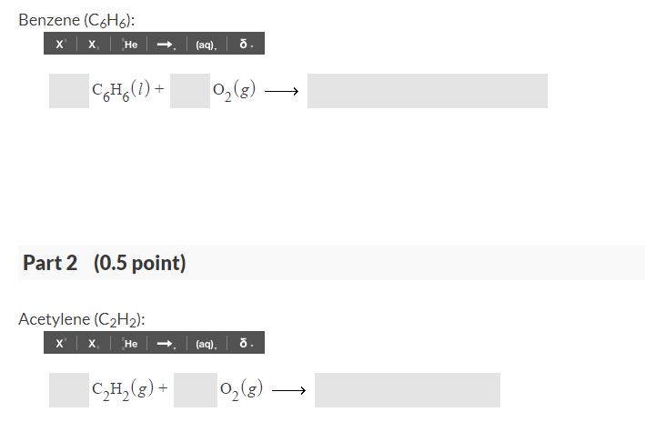 Solved Benzene (C6H6) | Chegg.com