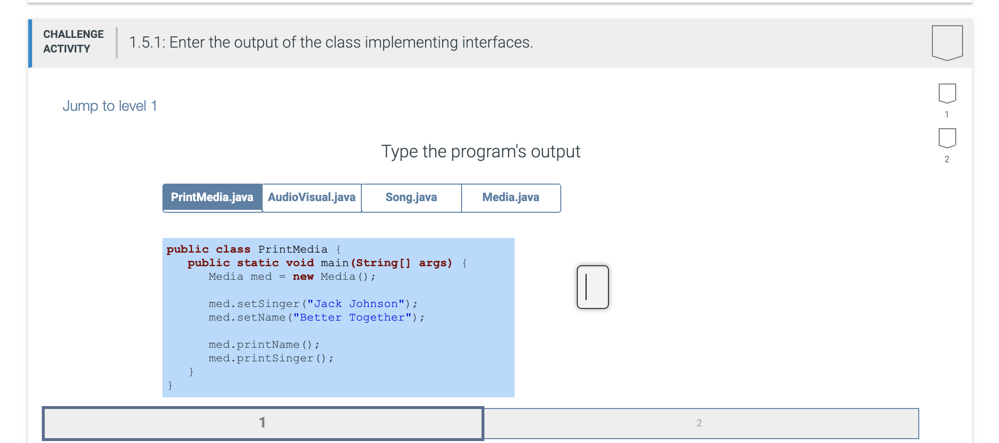 Solved CHALLENGE ACTIVITY 1.5.1: Enter the output of the | Chegg.com