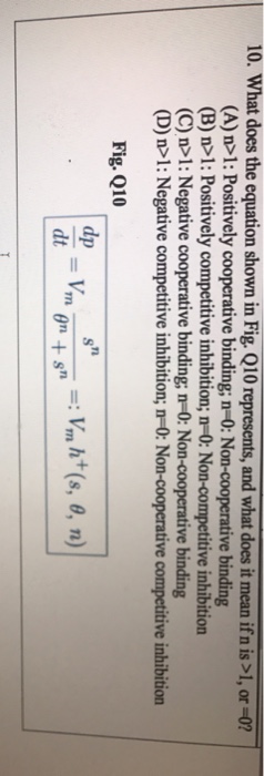 Solved What does the equation shown in Fig. Q10 represents, | Chegg.com