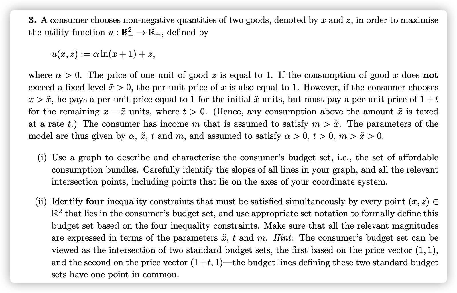 The Hicksian demand function is also known as a | Chegg.com